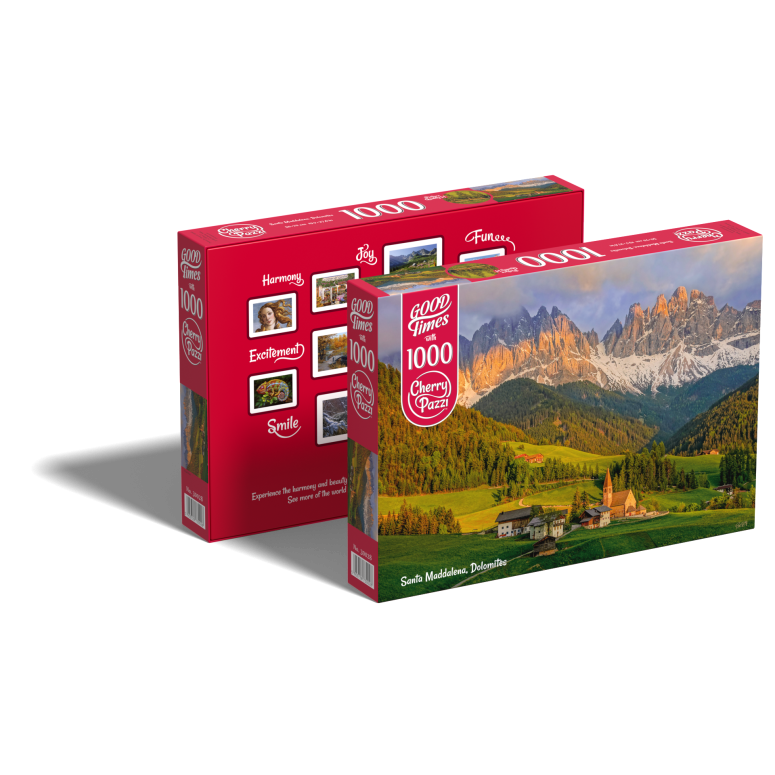 PUZZLE 1000 pcs - Santa Madalena - Dolomitas - CHERRY PAZZI